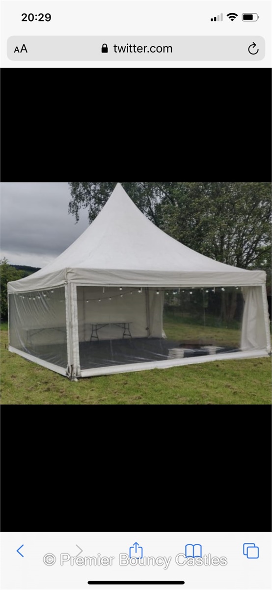 6m x 6m Pagoda Marquee - Bouncy Castle, Rodeo Bull And Bucking Bronco ...